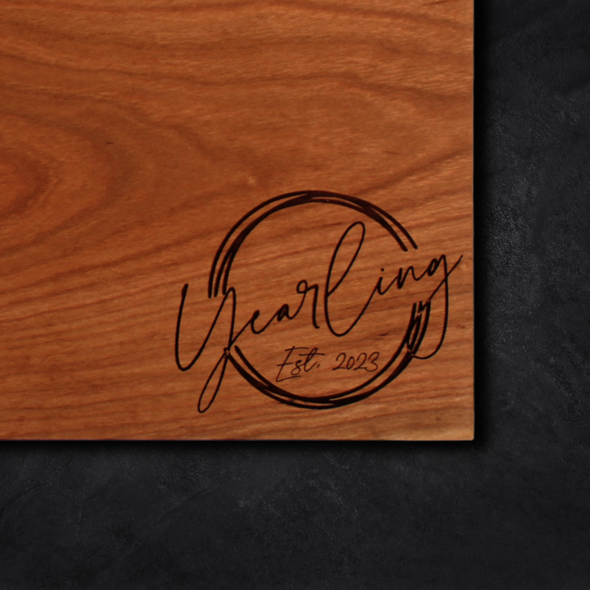 Scripted Circle Personalized Cutting Board - Personalized Cutting ...