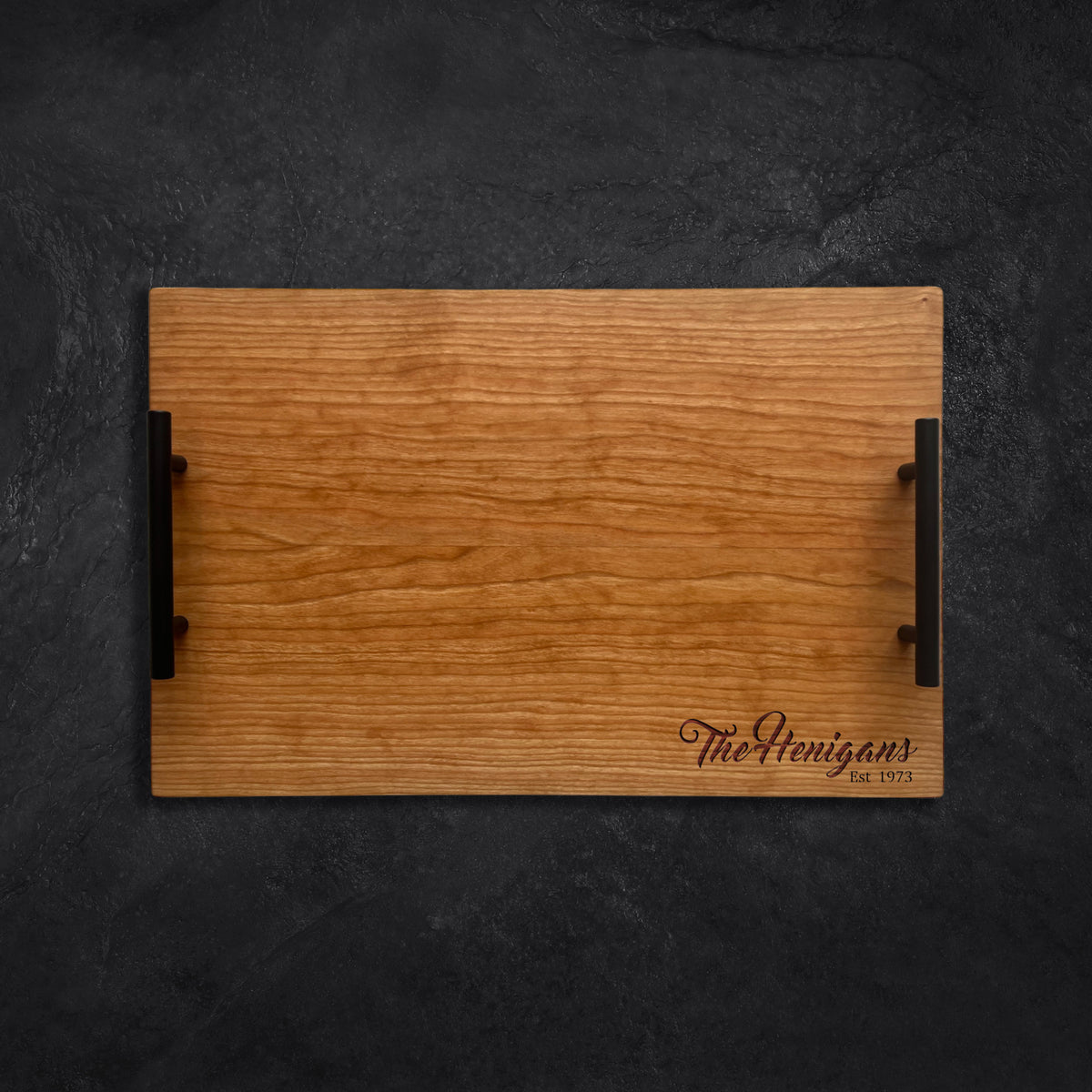 Simplistic Script Serving Tray - Personalized Cutting Boards For Sale ...